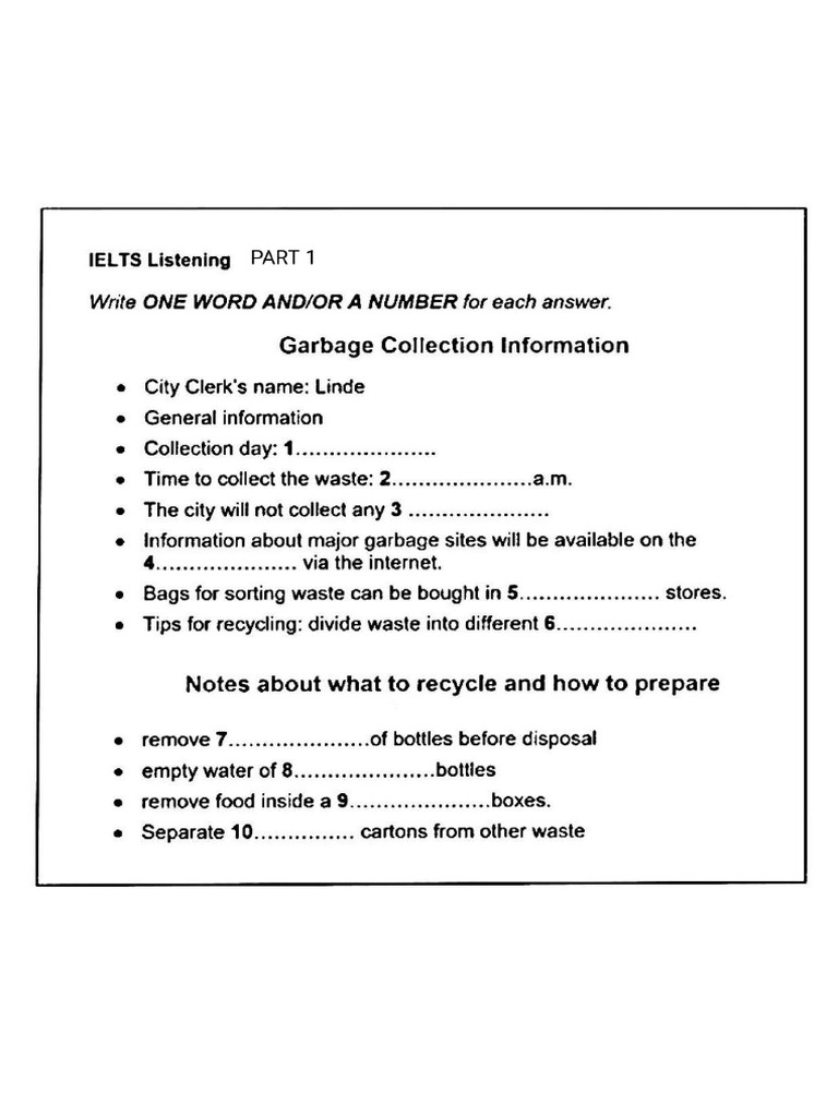 Ielts Authentic Listening Test | PDF