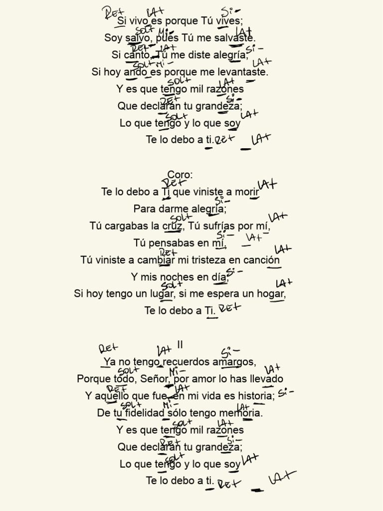 Te Lo Debo A Ti | PDF