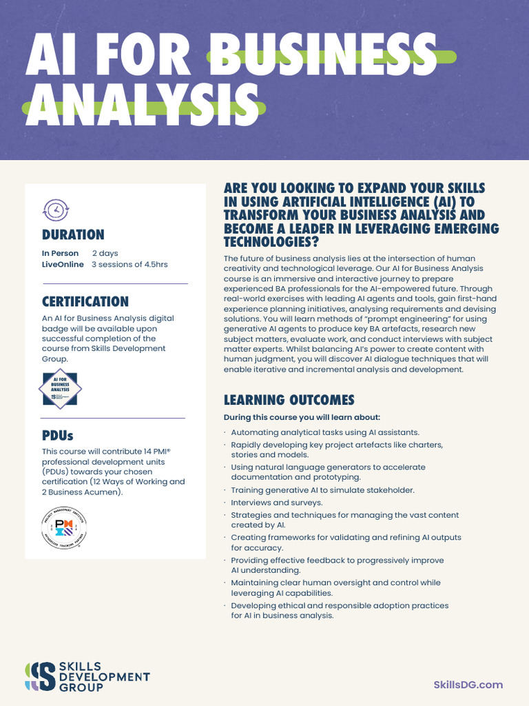 AI For Business Analysis | PDF | Artificial Intelligence | Intelligence ...
