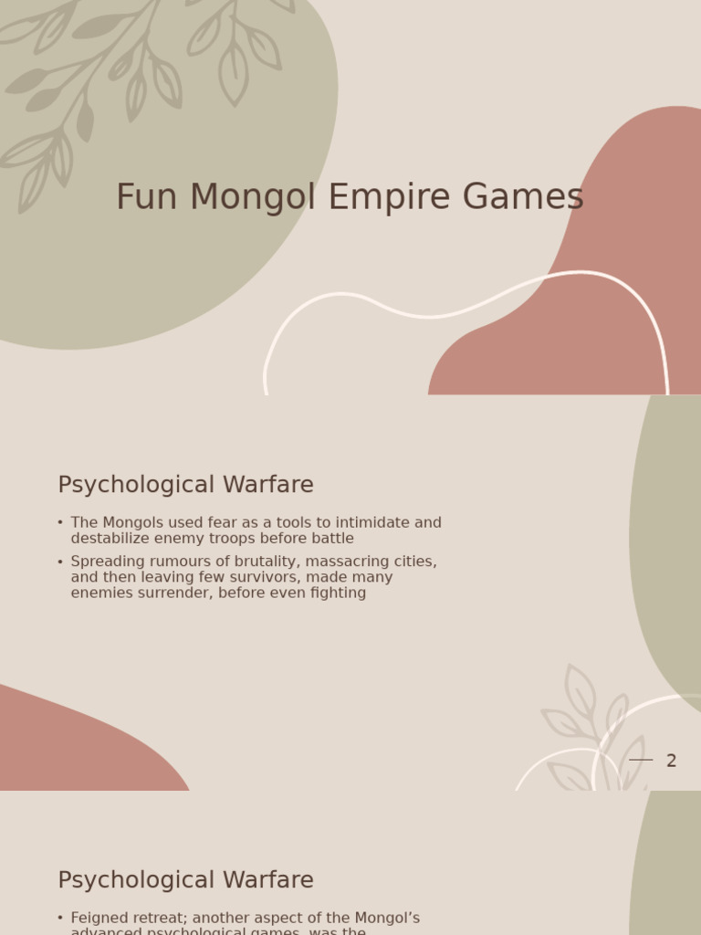 Mongol Empire Presentation | PDF