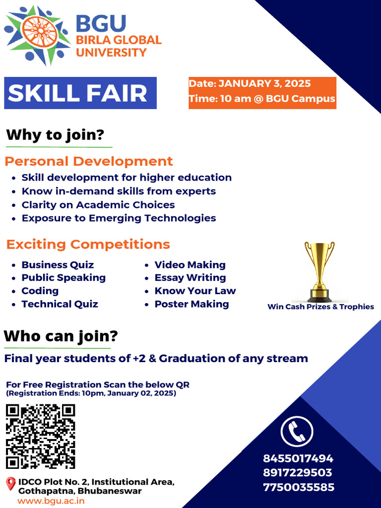Skill Fair 2025: Join for Competitions | PDF