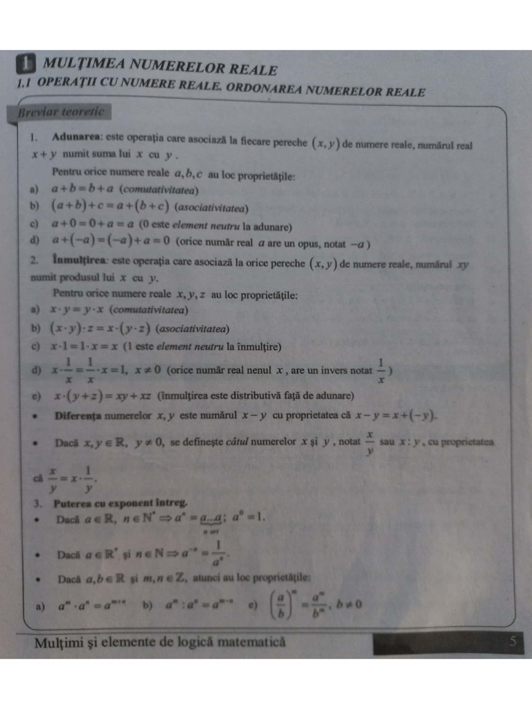 Numere reale cls 9 (1) | PDF