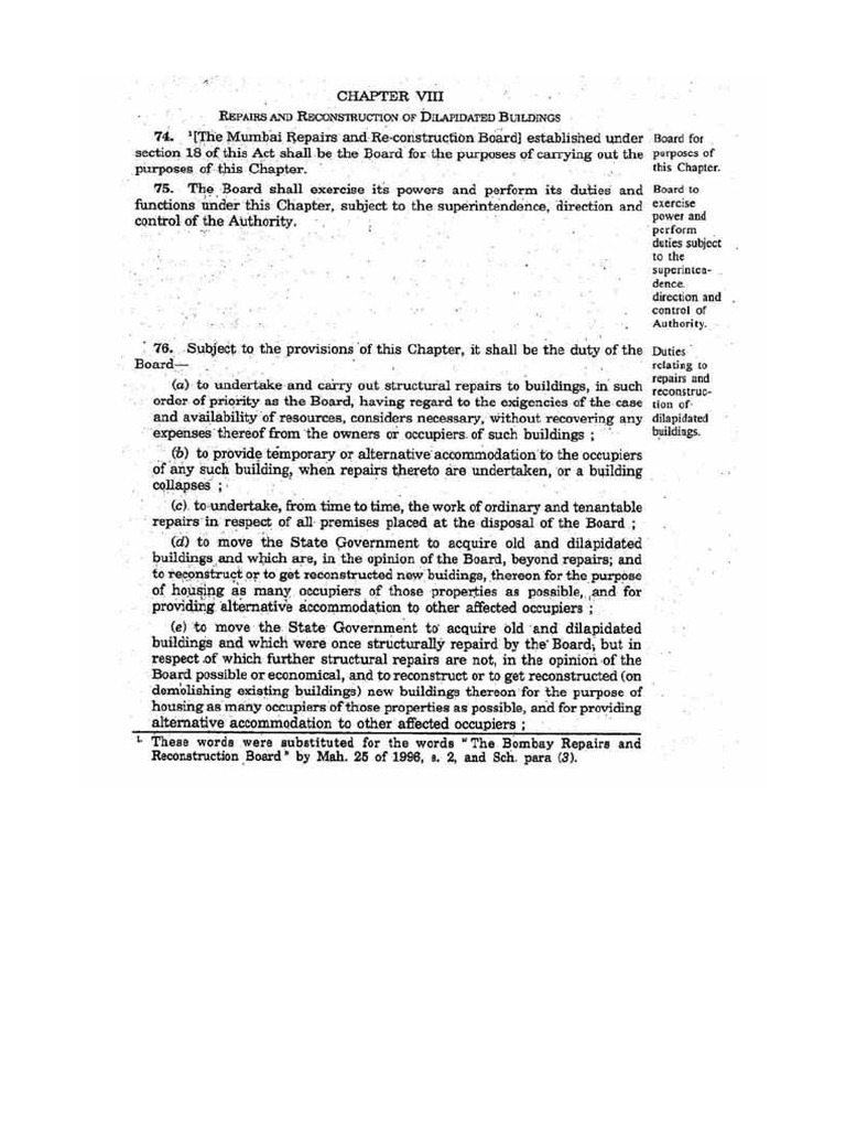 mhada_act_chap_8 | PDF