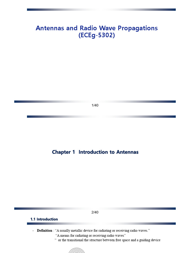 Chapter 1 Introduction to Antennas | PDF | Antenna (Radio ...