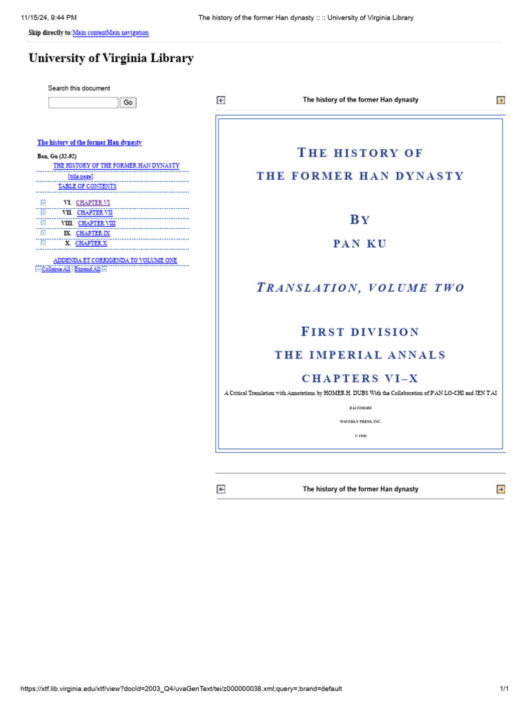 History of the Former Han Dynasty | PDF