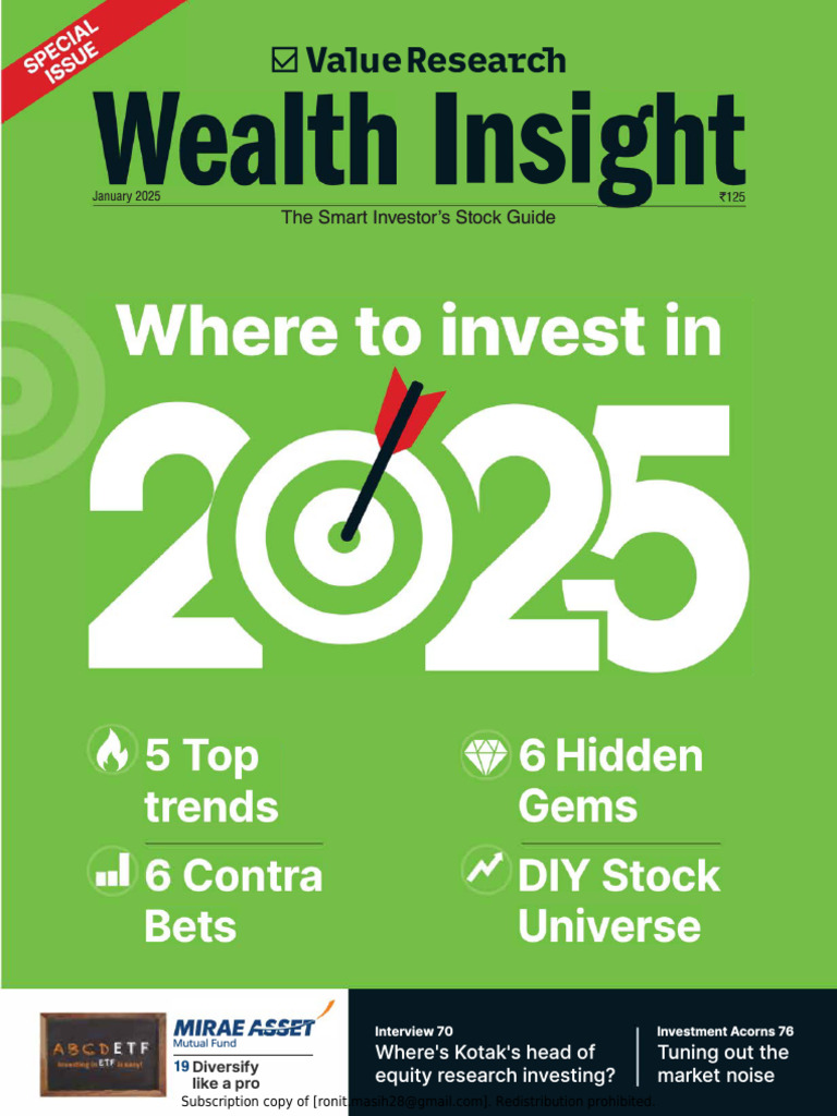 Wealth-Insight - Jan 2025 | PDF | Price–Earnings Ratio | Valuation ...