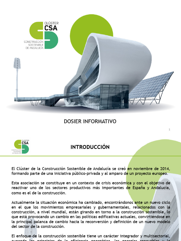 Dossier Informativo Clúster Csa | PDF | Business | Sustentabilidad
