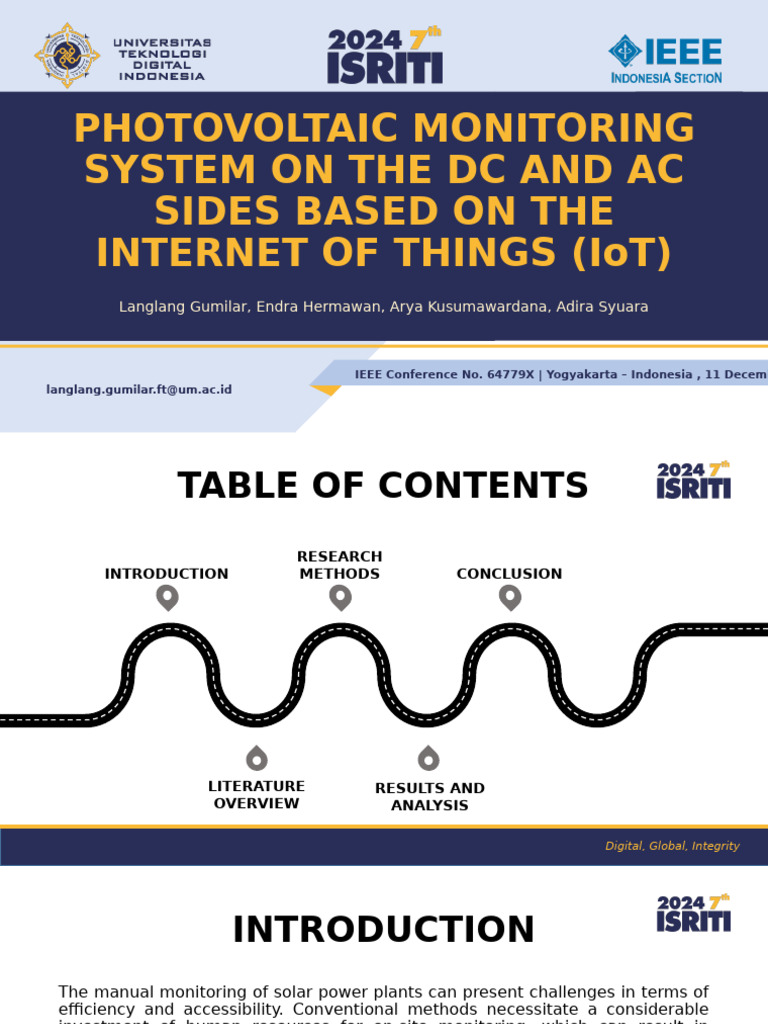 PHOTOVOLTAIC MONITORING SYSTEM ON THE DC AND AC SIDES BASED ON THE ...