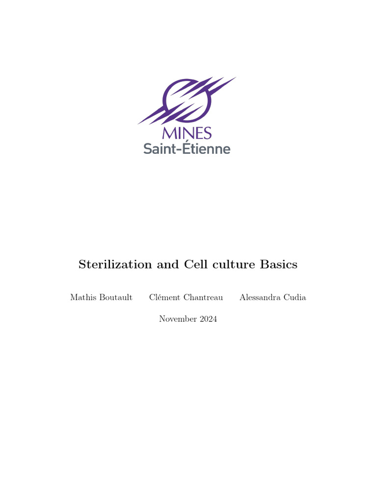 TP_Santé | PDF | Sterilization (Microbiology) | Ultraviolet