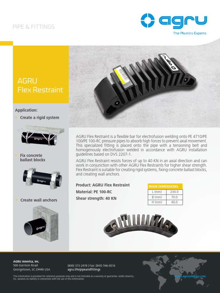 AGRU Flex Restraint DataSheet | PDF