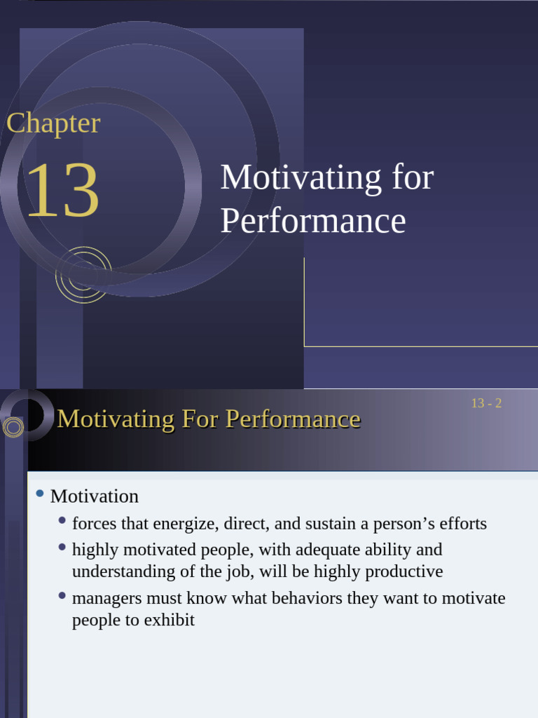 Motivating Performance Strategies | PDF | Motivational | Motivation