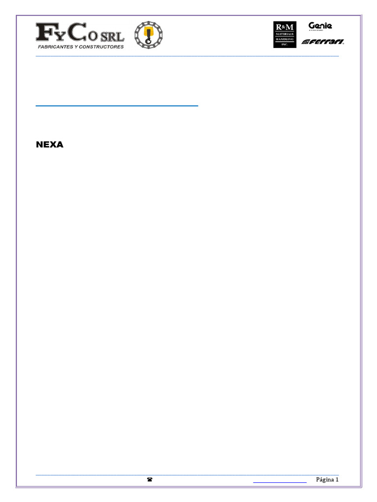 p2871124B NEXA POLIPASTO de 3.2t | PDF | Ventas