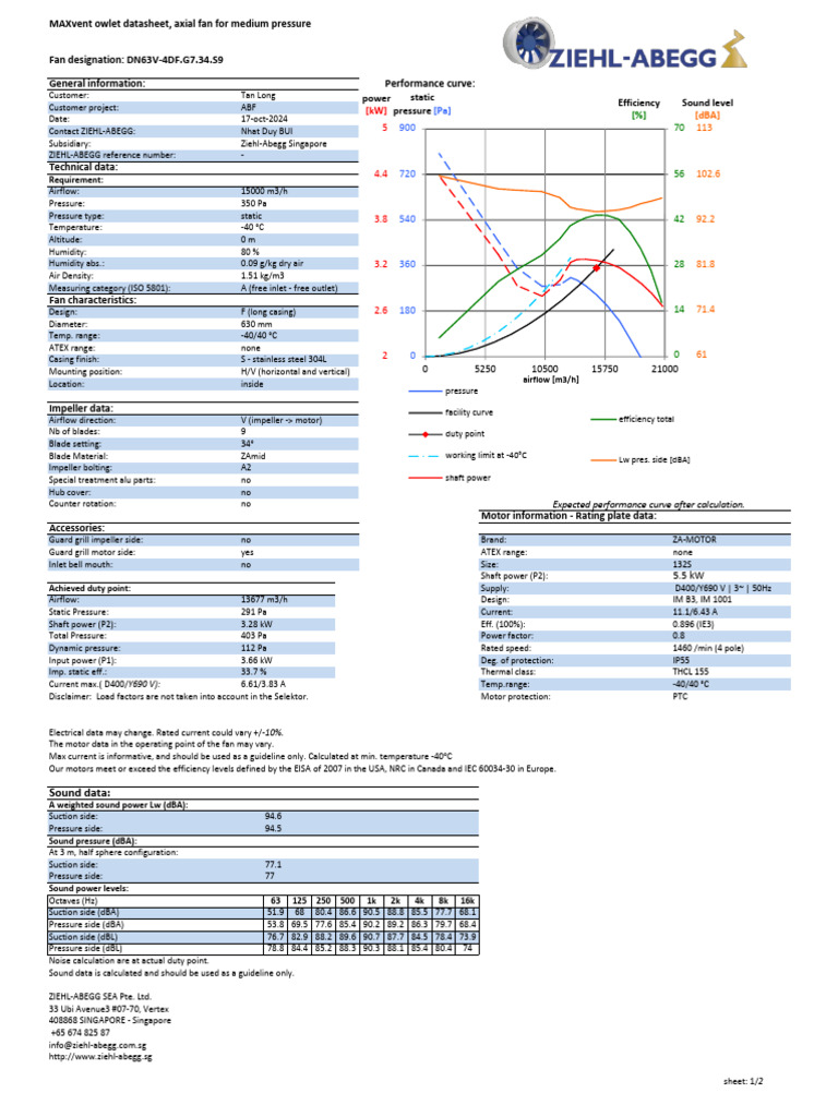 DN63V-4DF.G7.34.S9 - Datasheet - 5.5kW 4P V Flow | PDF | Mechanical ...