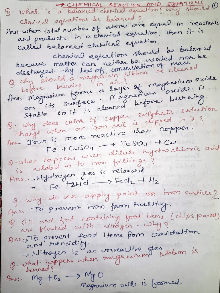 Chemistry Remedial Questions | PDF