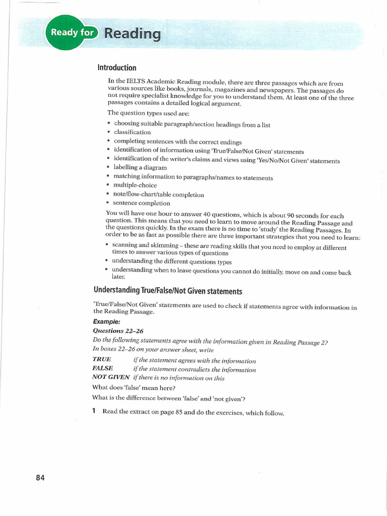 Reading Section Ready 2nd Edition | PDF