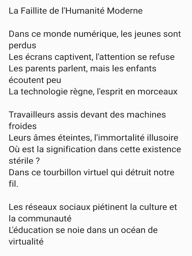 Poeme Français,2 | PDF