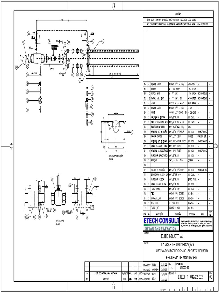 ETECH-11.042-06-02-002 - Rev.00 - Esquema de Montageml | PDF
