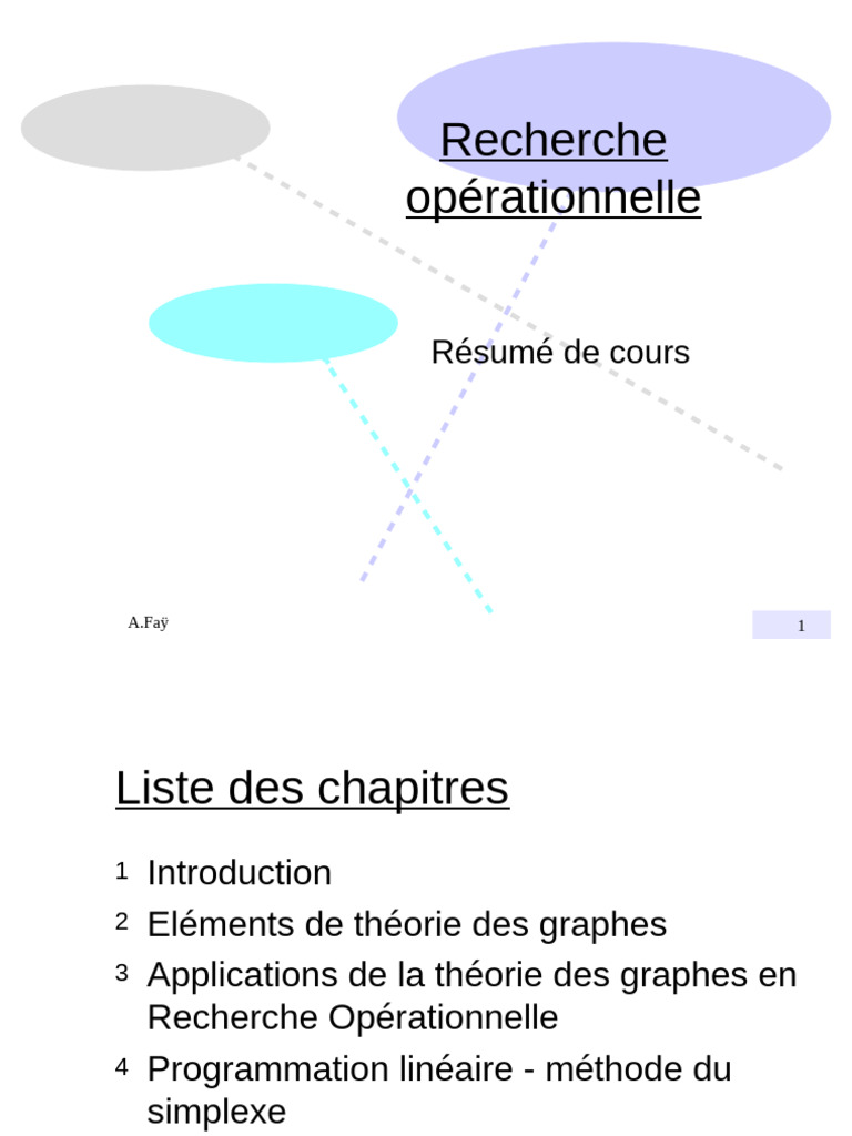 20XX XX.cours.recherche Operationnelle.powerpoint.opti | PDF | Théorie ...