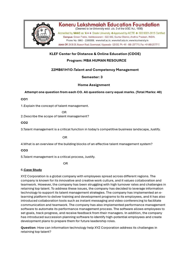 Talent and Competency Management | PDF | Talent Management | Human ...