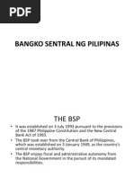 Mission and Vision of The BSP | PDF | Economies | Banks