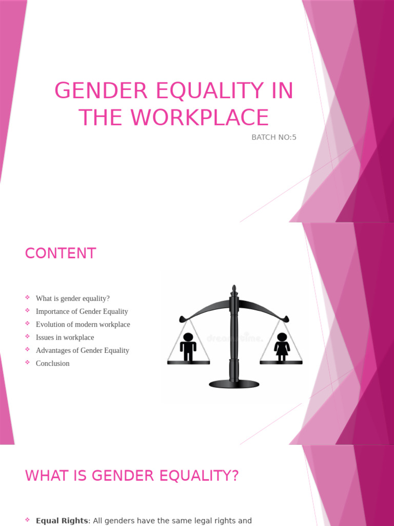 Gender Equality in the Workplace Guide | PDF | Gender Equality | Gender ...
