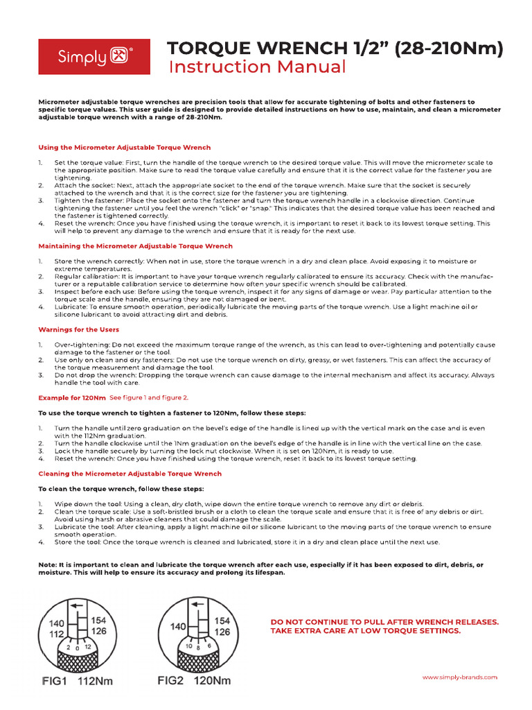 Torque Wrench Conversion Table | PDF