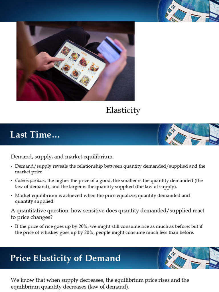 Lecture 5 | PDF | Elasticity (Economics) | Demand