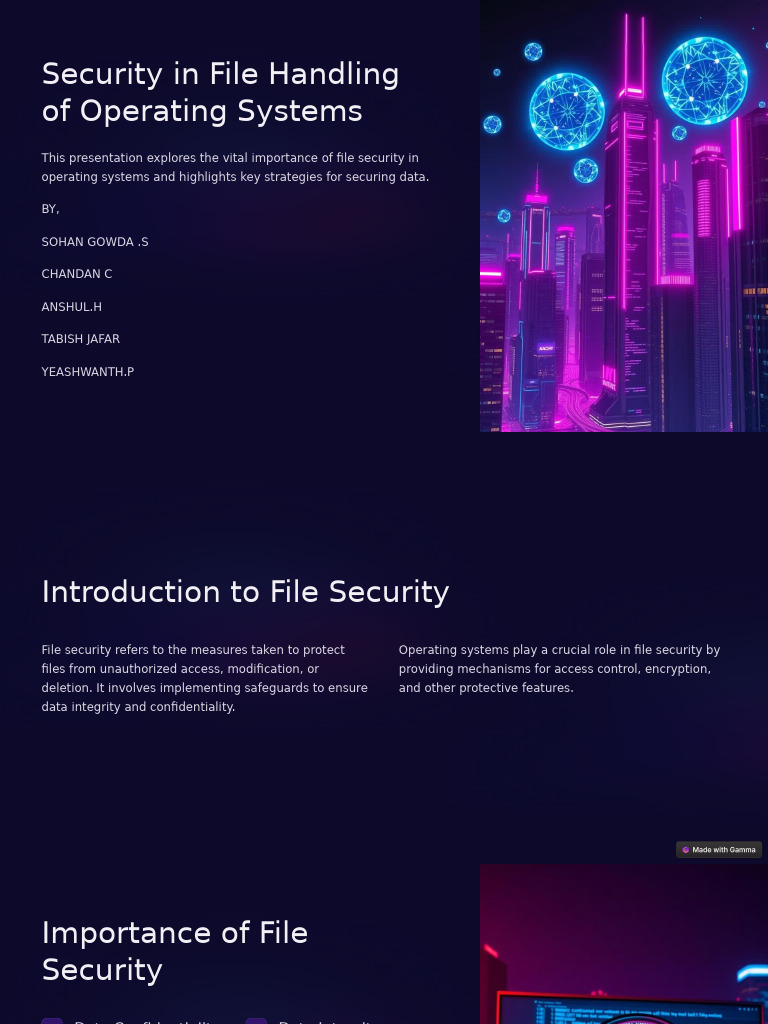 Security in File Handling of Operating Systems | PDF | Security | Computer Security