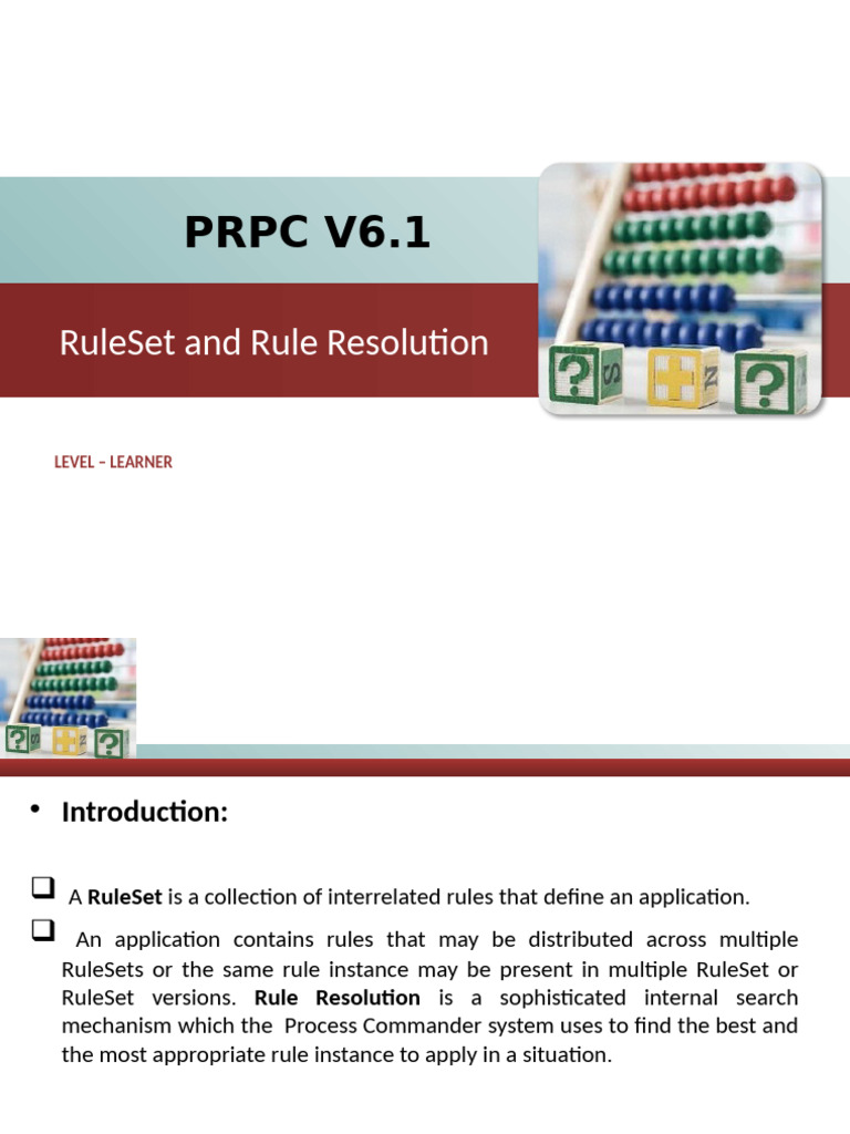 Rulesets and Rule Resolution | PDF | Application Software | Computing