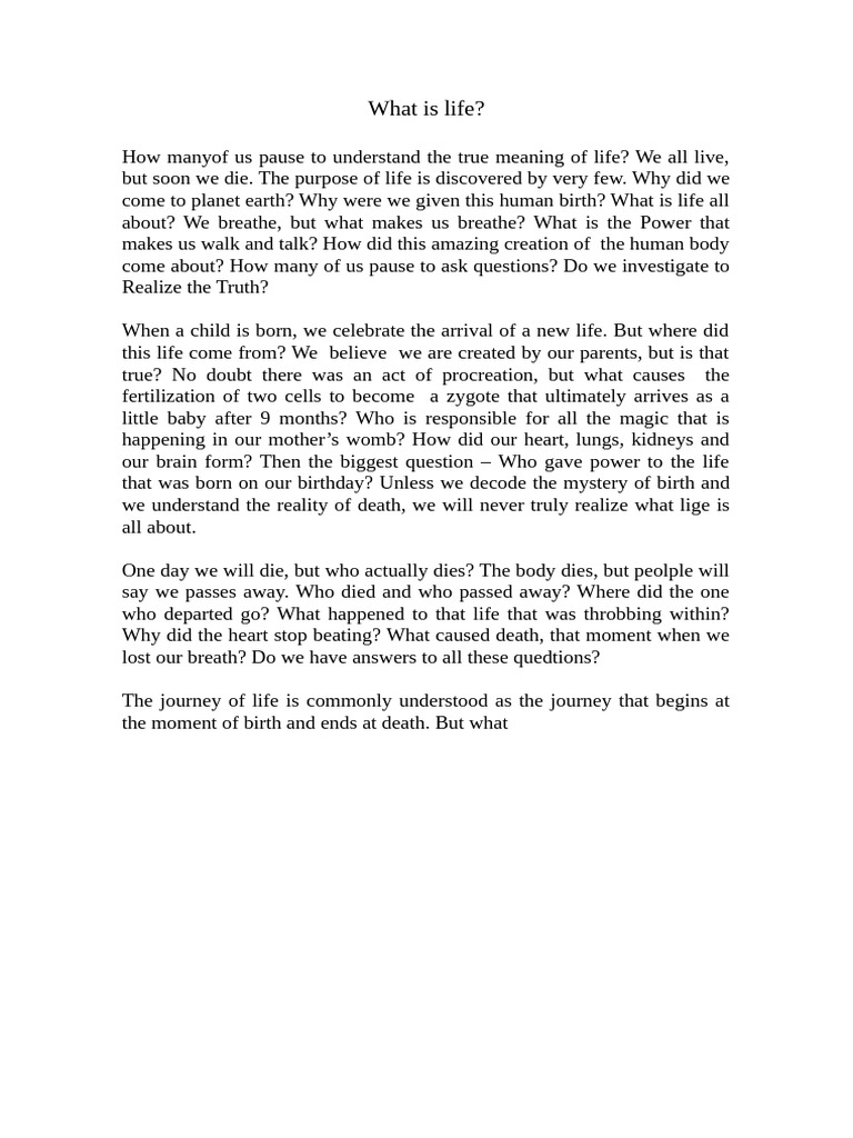 What Is Life? | PDF