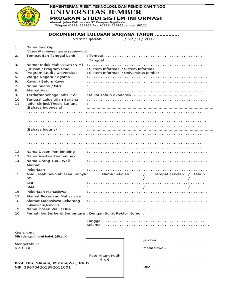 Dok Lulusan PSSI | PDF