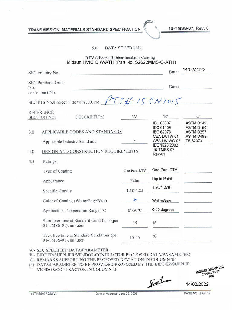 Midsun HVIC G W/ATH Technical Specifications | PDF