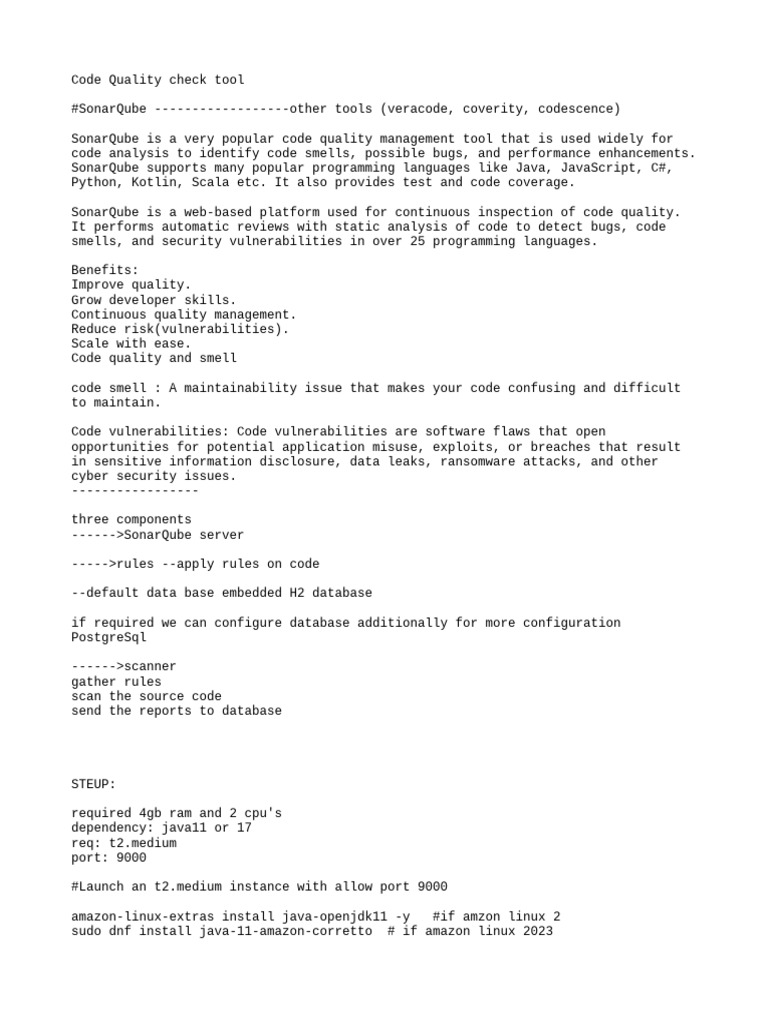 sonarqube_finaldoc1030 | PDF | Vulnerability (Computing) | Software Quality