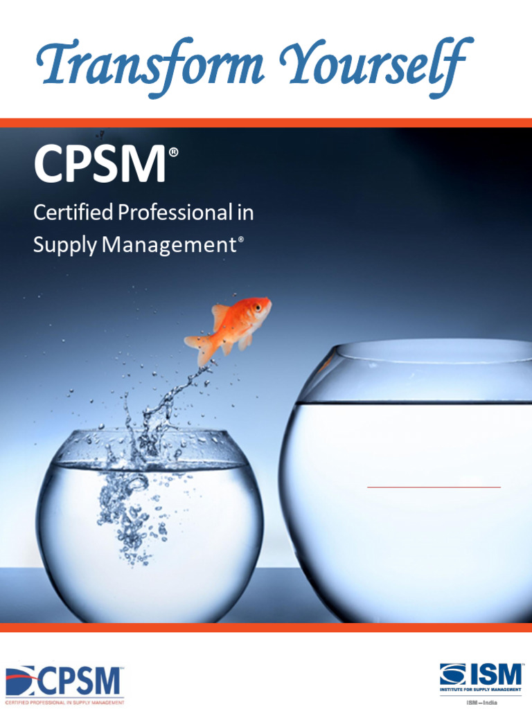 CPSM Brochure PDF | PDF | Procurement | Supply Chain