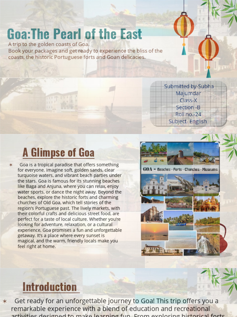 Goa Brochure Pptx | PDF | Hotel