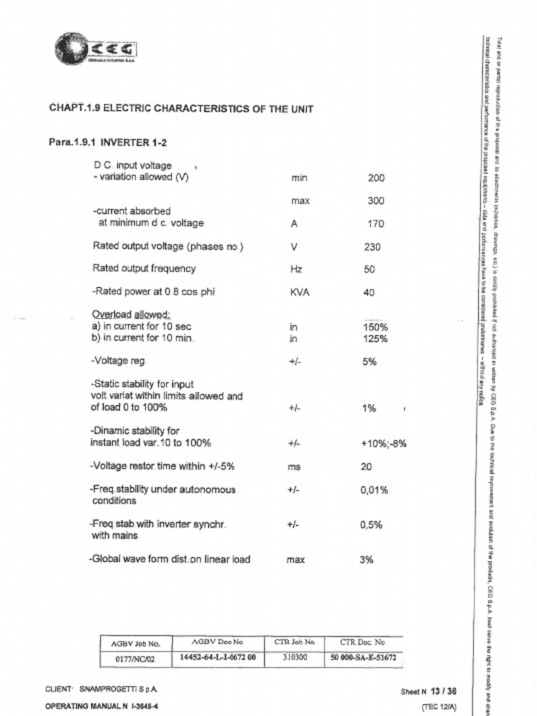 UPS 601 Data Spec Sheet | PDF