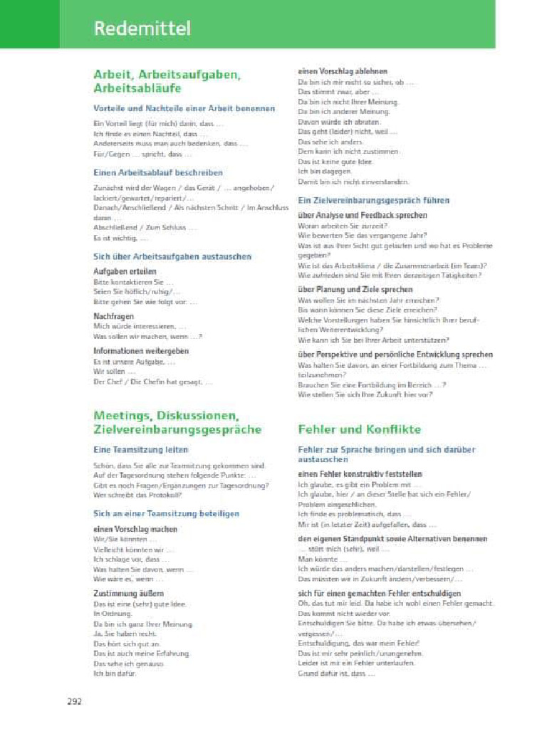 Redemittel b2 C1 | PDF