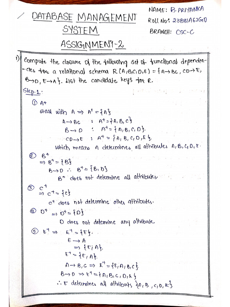 DBMS Assignment -2 | PDF