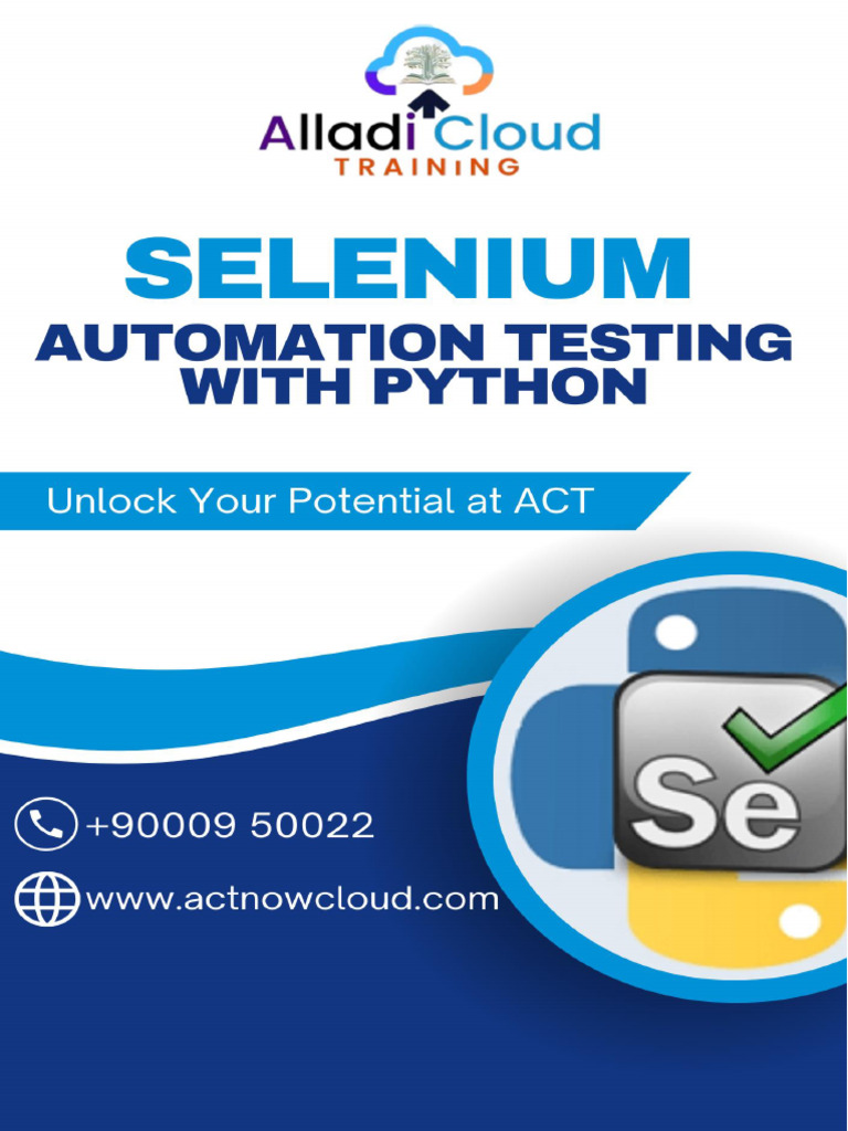 Selenium Automation Testing Course Content Act | PDF | Software Testing ...