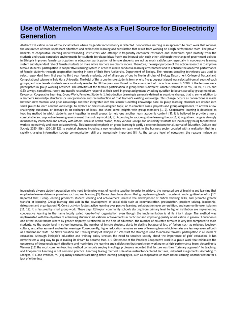 Direct Bioelectricity Generation | PDF | Learning | Cognitive Science