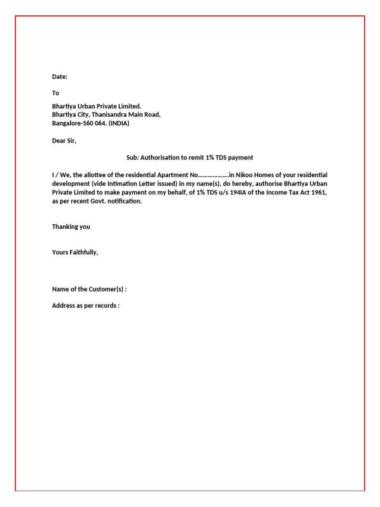 TDS Deduction Format 2020 | PDF