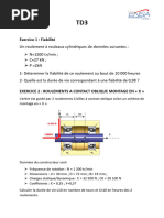 Calcul Des Roulements Exercices Corrigs PDF | PDF | Ingénierie mécanique