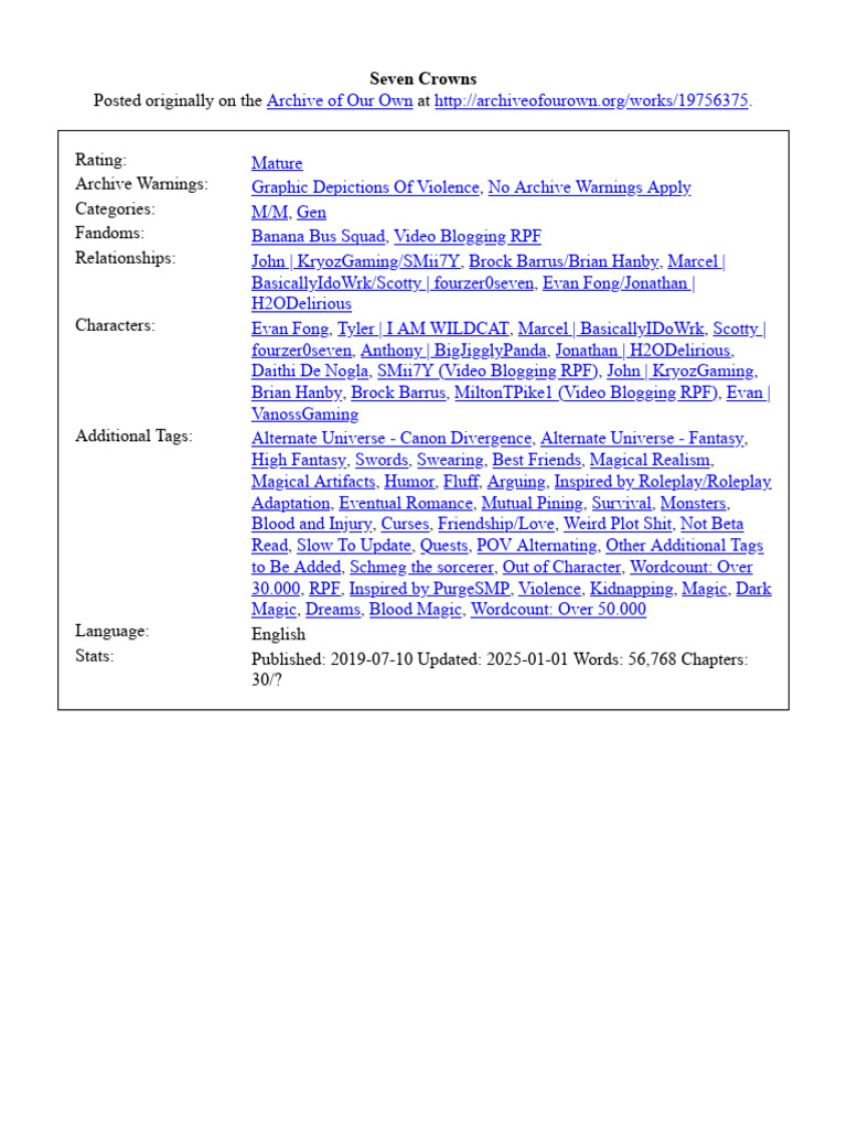 Seven Crowns | PDF