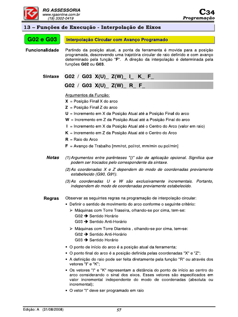 G02 - G03 - Explicação | PDF