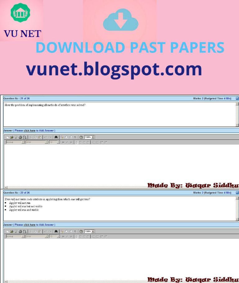 CS506 Mid-Term Subjective Waqar by VUNET | PDF CS506 Mid-Term Subjective Waqar by VUNET | PDF