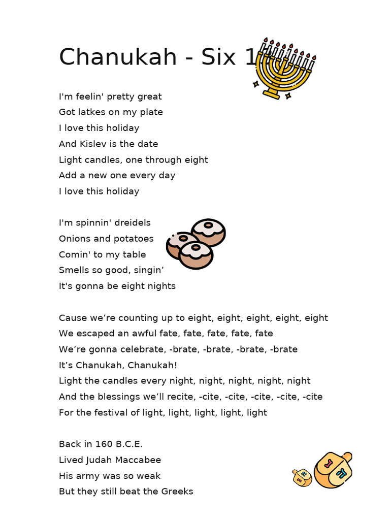 Chanukkah Song | PDF
