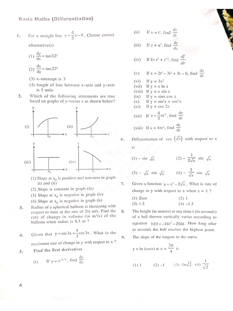 Basic Maths(DPP 06) | PDF