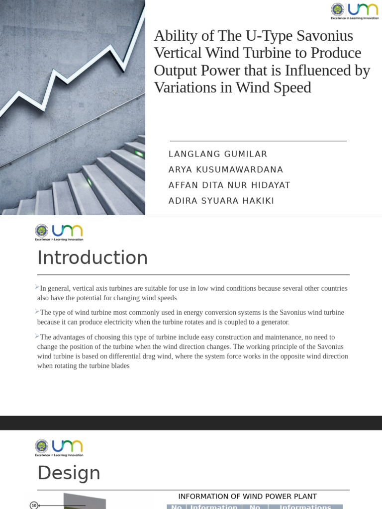 Ability of The U-Type Savonius Vertical Wind Turbine To Produce Output ...