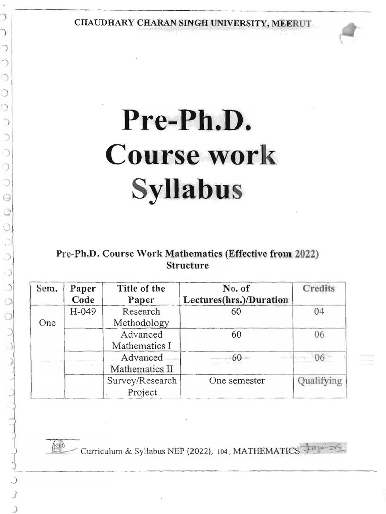 Syl (Pre-Ph.D. Mathematics) | PDF | Field (Mathematics) | Compact Space