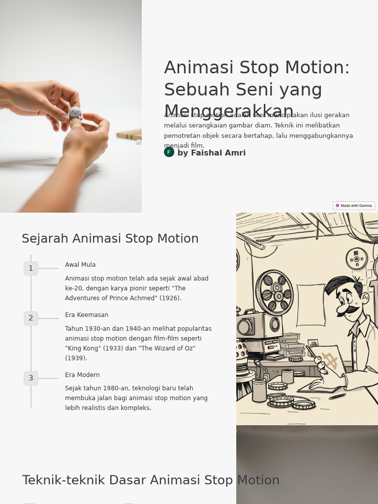 Panduan Lengkap Animasi Stop Motion | PDF